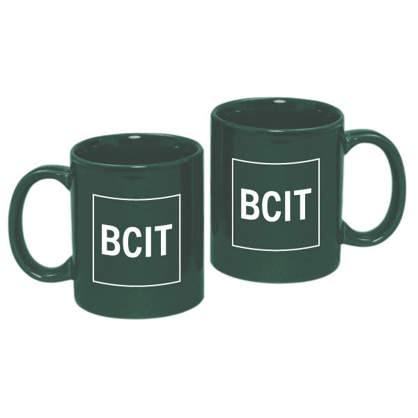 BCIT C-Handle Mug GREEN | BCITSA Geared Up