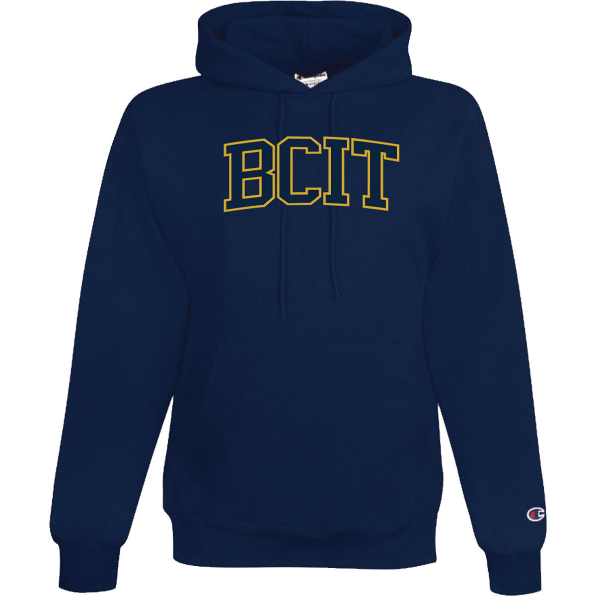 Champion Hooded Sweatshirt with 2 Color Twill decoration | BCITSA Geared Up