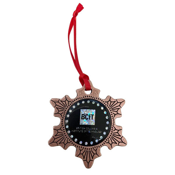 BCIT ORNAMENT with antique copper finish | BCITSA Geared Up